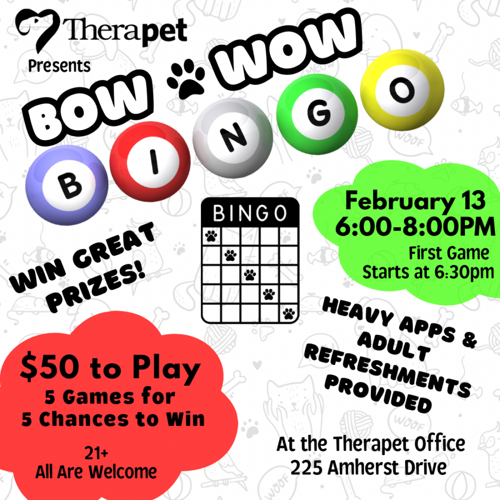 Bow Wow Bingo | TheraPet - Animal Assisted Therapy